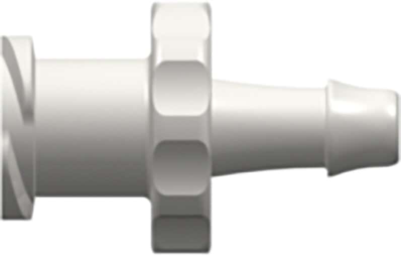 Value Plastics Luer to Hose Barb Fitting, Straight Adapter, White Nylon ...