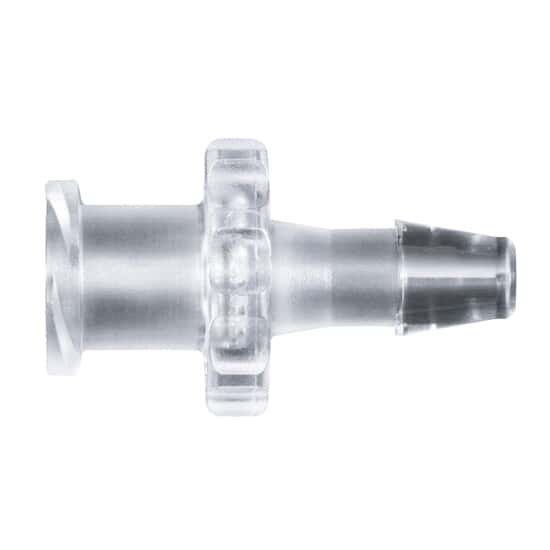 Value Plastics Luer to Hose Barb Fitting, Straight Adapter, Clear ...
