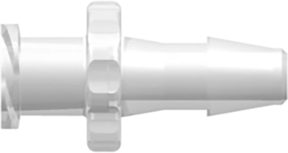 Value Plastics Luer to Hose Barb Fitting, Straight Adapter, Polypropylene, Female Luer Thread x ...