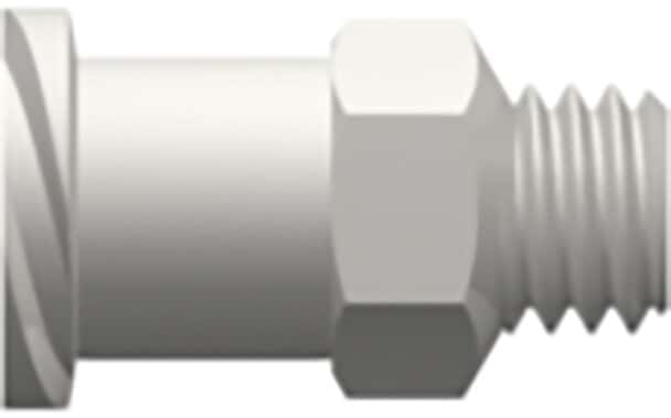 Value Plastics Luer to Threaded Fitting, Straight Adapter, White Nylon ...