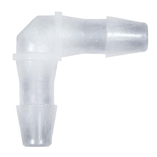 Value Plastics Hose Barb Fitting, Elbow Union, PVDF, 200 Series 1/8" ID ...