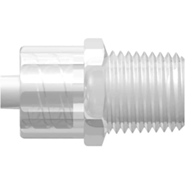 Value Plastics Luer to Threaded Fitting, Straight Adapter ...