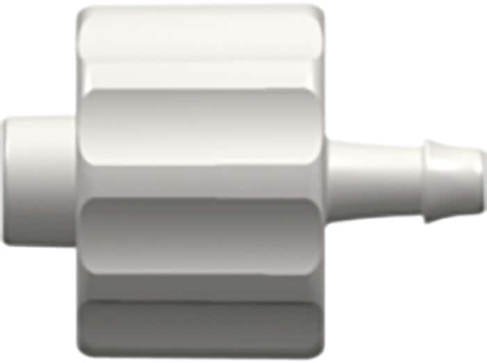 Value Plastics Luer to Hose Barb Fitting, Straight Adapter, White Nylon ...