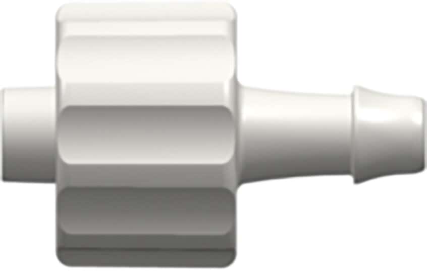Value Plastics Luer to Hose Barb Fitting, Straight Adapter, White Nylon ...