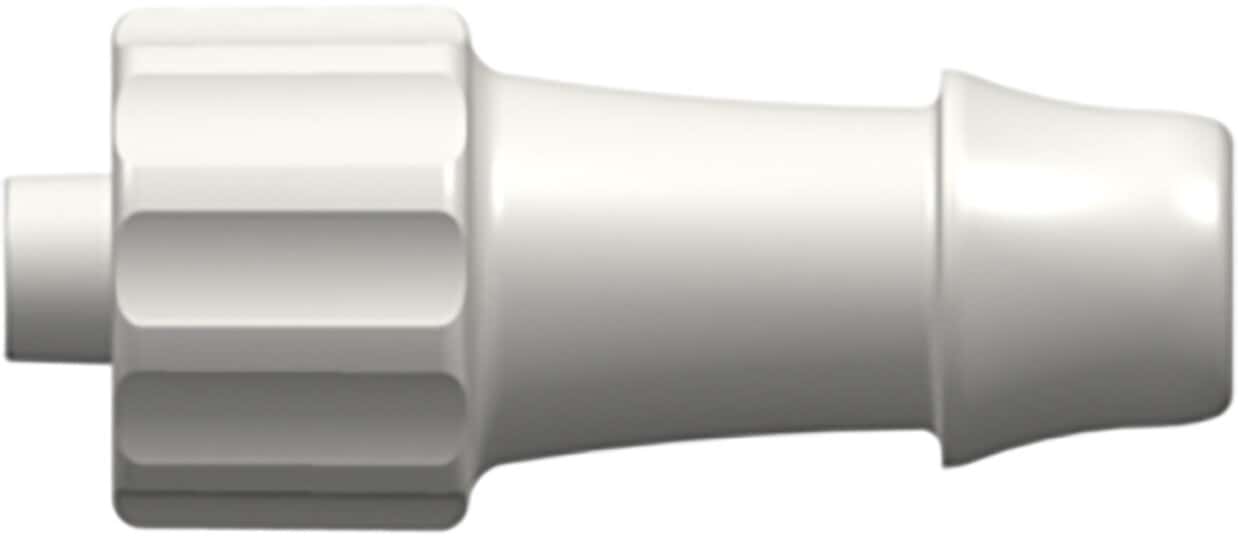 Value Plastics Luer to Hose Barb Fitting, Straight Adapter, White Nylon ...