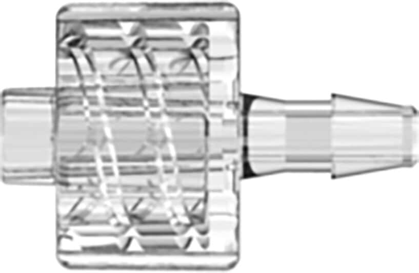 Value Plastics Luer to Hose Barb Fitting, Straight Adapter, Clear ...