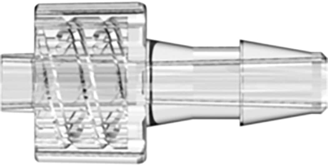 Value Plastics Luer to Hose Barb Fitting, Straight Adapter, Clear ...