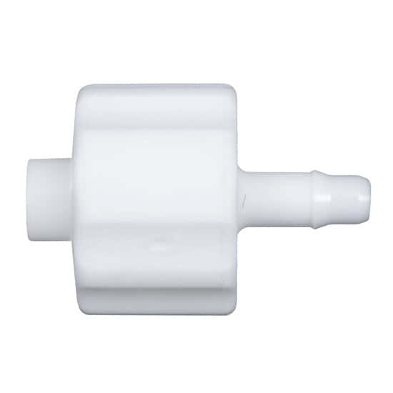 Value Plastics Luer to Hose Barb Fitting, Straight Adapter, White Nylon ...