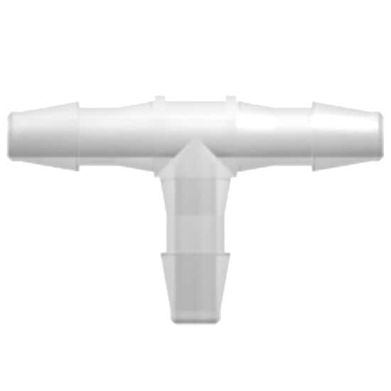 Value Plastics Hose Barb Fitting, Tee Union, Polypropylene, 200 Series ...