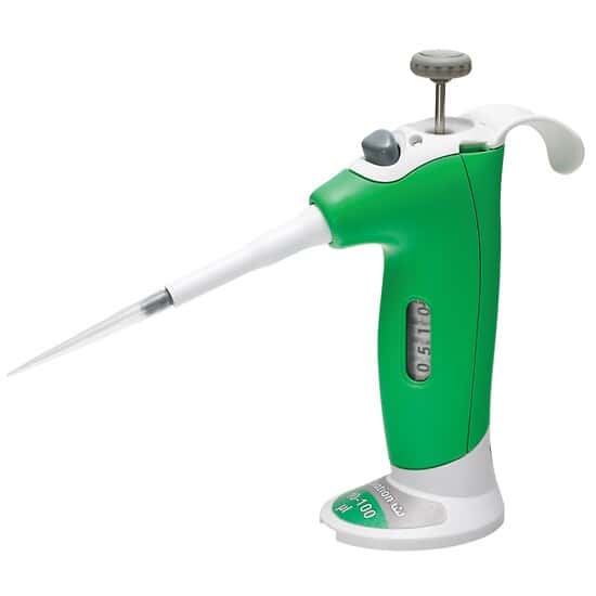 VistaLab Ovation M M Mechanical Volume Set Pipette, Green, 10 to 100 uL ...