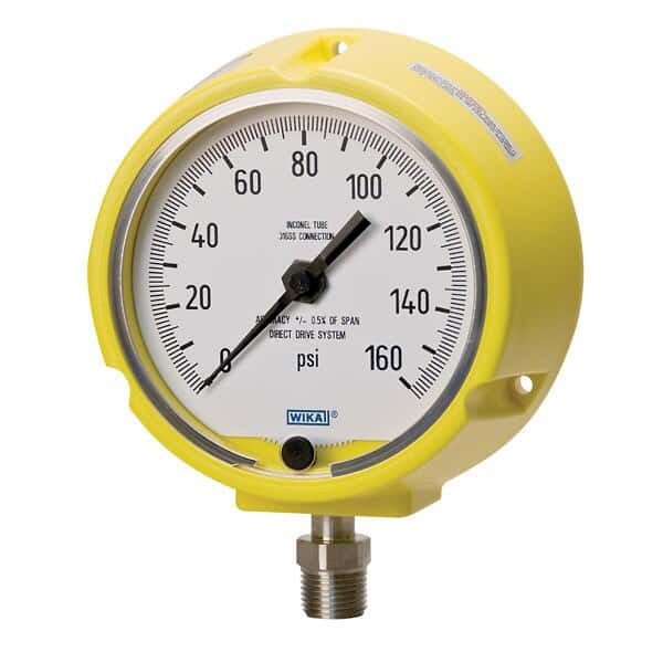 Wika 232.34DD 4.5 Direct Drive Process Gauge ~ 0 To 400 Psi, 1/2" NPT(M ...
