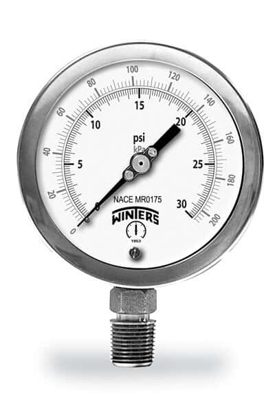 Winters Instruments P664N NACE Gauge, 1000 19psi from Cole-Parmer