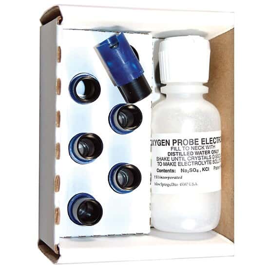 YSI 5909 DO Cap Membrane Kit; 6 Blue Screw-on Cap Membranes (2 mil PE ...