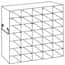 Cole-Parmer Upright Freezer Rack for 25-Place Slide Boxes, 5 x 7 Array ...