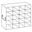 Cole-Parmer Upright Freezer Eco-Rack for Standard 2" Boxes, 4 x 5 Array ...
