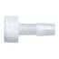 Cole-Parmer Luer to Hose Barb Fitting, Straight Adapter, Natural Kynar ...