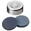 Cole-Parmer Silver Aluminum Crimp Cap w/Center Tear-Off, 20 mm Dia ...
