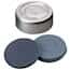 Cole-Parmer Silver Aluminum Crimp Cap with Complete Tear-Off, 20 mm Dia ...