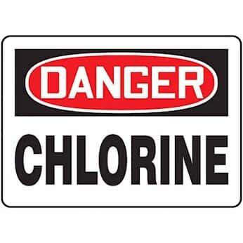 Danger: Chlorine Signs - Cole-Parmer