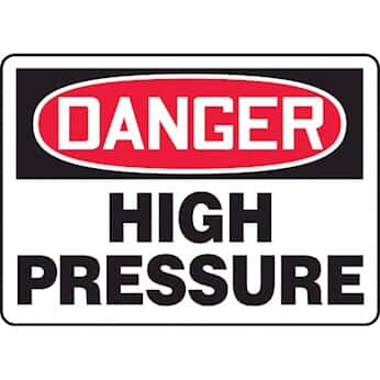 Danger: High Pressure - Cole-Parmer