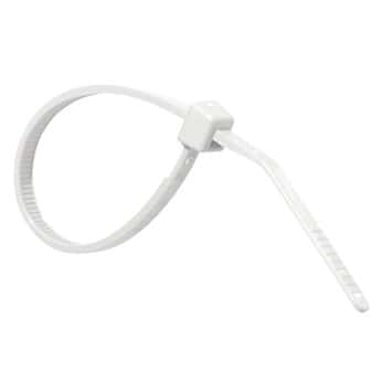 Cole-Parmer® Cable Zip Ties, White Nylon from Cole-Parmer