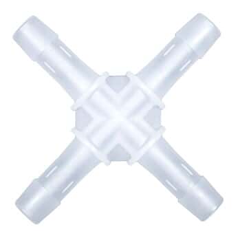 Cole-Parmer® Cleanroom Hose Barb Fittings, Cross Union, Animal ...