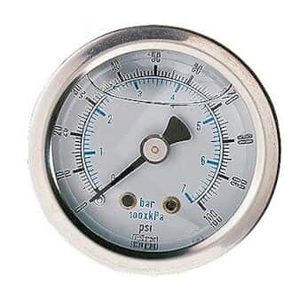 Cole-Parmer® Dual-Scale Pressure Gauges, 1-1/2" Dial from Cole-Parmer