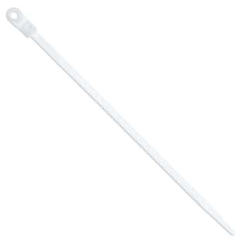 Cole-Parmer® Mountable Cable Zip Ties, White Nylon from Cole-Parmer