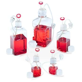 Cole-Parmer® Sterile Media Bottle Assemblies, Vented with Tubing, PETG from Cole-Parmer