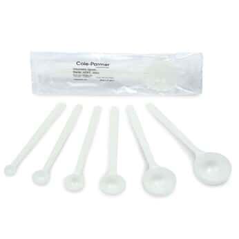Cole-Parmer® Sterile Volumetric Lab Sampling Spoons, HDPE from Cole-Parmer