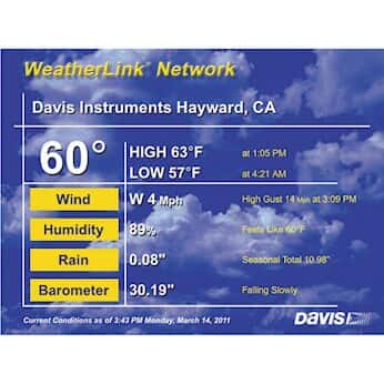 Davis Instruments WeatherLink Software for Vantage Vue and Vantage Pro2 ...