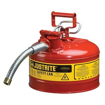 Justrite Steel Safety Cans for Flammables from Cole-Parmer