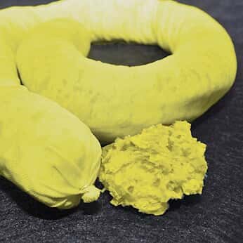 Spilfyter Premium Yellow Hazmat Spill Socks - Cole-Parmer