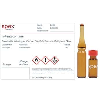 Spex CertiPrep® n-Pentacontane Organic Standard, 1,000 µg/mL from Cole ...