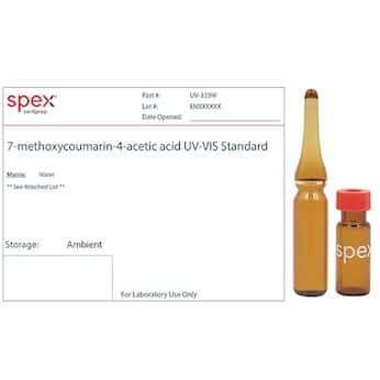 Spex UV-VIS Standards from Cole-Parmer United Kingdom