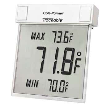 Traceable® Big-Digit See-Thru Digital Thermometers with Calibration ...