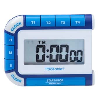 Traceable® Color Frame Four-Channel Timer with Calibration - Cole-Parmer