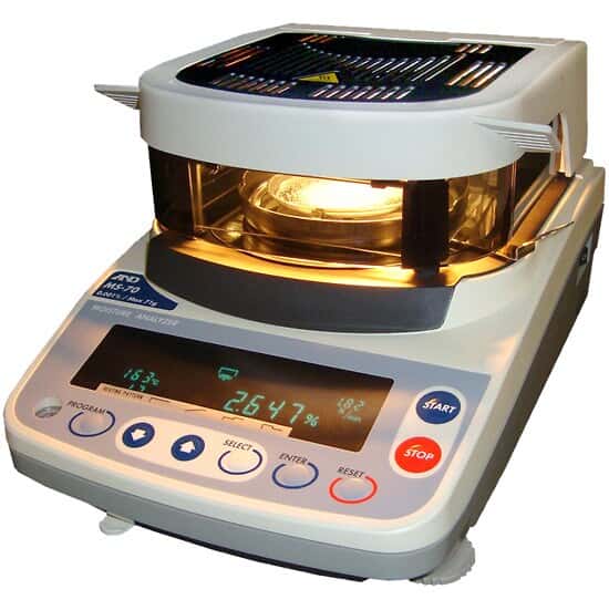 A&D Weighing Moisture Balances - Cole-Parmer