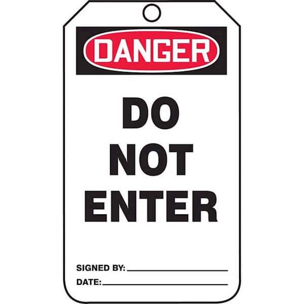 Accident Prevention Tags; Danger: Do Not Enter - Cole-Parmer