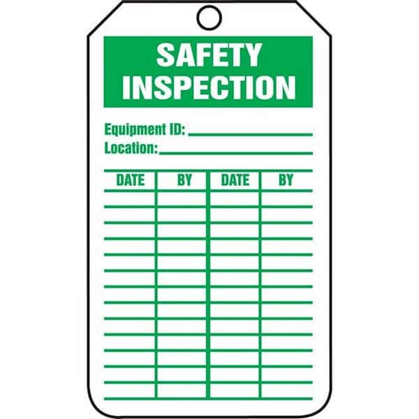 Accident Prevention Tags; Record Tags; Safety Inspection - Cole-Parmer
