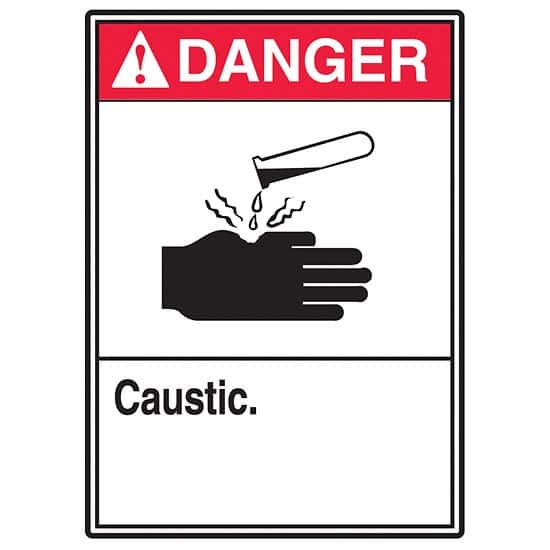 ANSI Dianger: Caustic Signs - Cole-Parmer