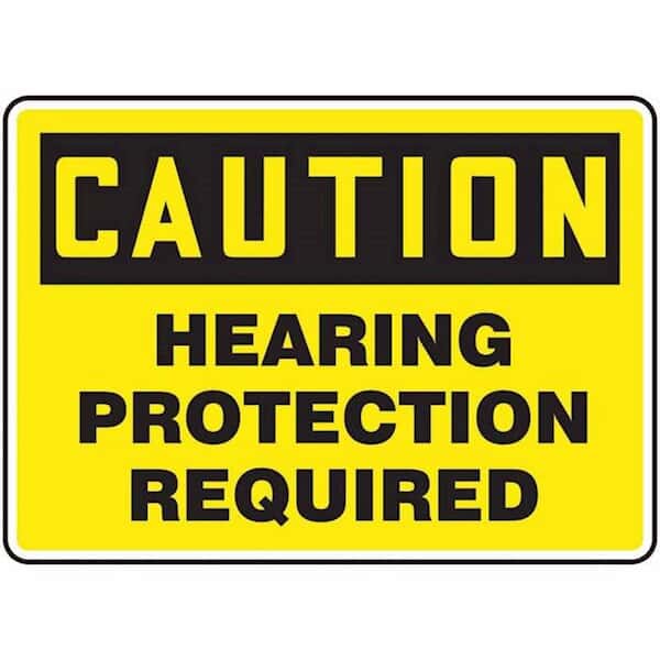 Caution: Hearing Protection Required Signs - Cole-Parmer