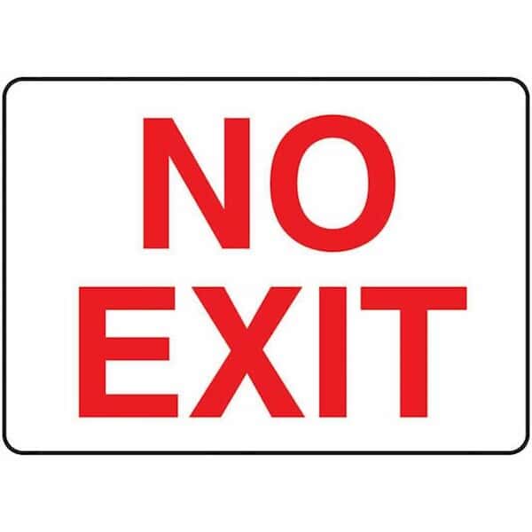 Safety: No Exit Signs - Cole-Parmer United Kingdom