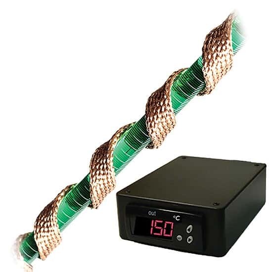 BriskHeat Fiberglass Insulated Heating Tapes with SDC Temp Controller ...