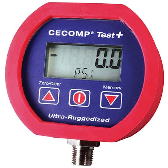 Cecomp® Test + Battery-Powered Digital Pressure Gauges from Cole-Parmer