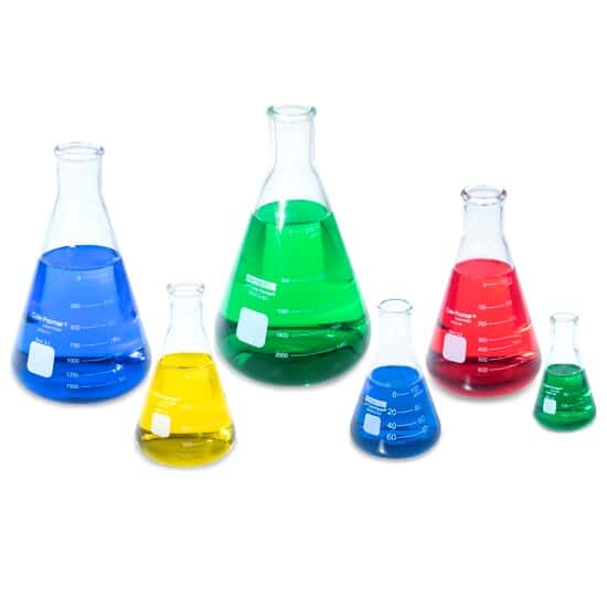 Cole-Parmer® Class A, Type 1 Glass Erlenmeyer Flasks from Cole-Parmer ...