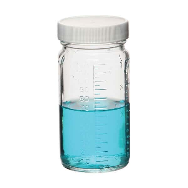 Cole-Parmer® Graduated Round Bottles, Clear Glass from Cole-Parmer ...