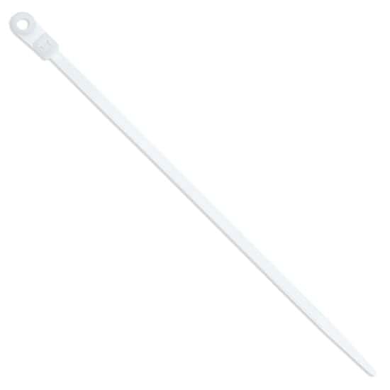 Cole-Parmer® Mountable Cable Zip Ties, White Nylon from Cole-Parmer