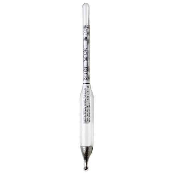 Cole-Parmer Specific Gravity Plain Form Hydrometers for Liquids Heavier ...