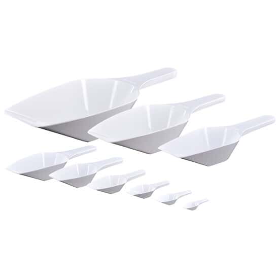 Cole-Parmer® Stackable Lab Sampling Scoops, Polypropylene from Cole-Parmer